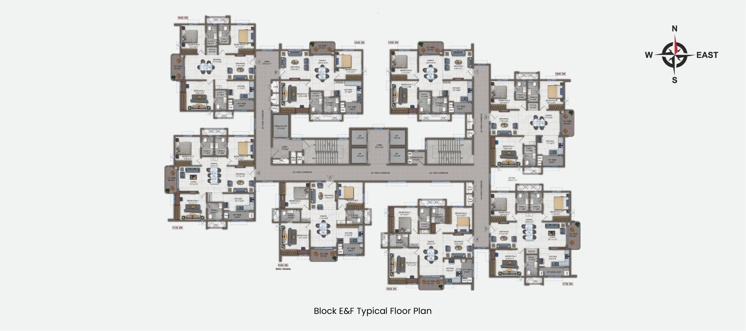 Vertex Viraat - 2 and 3 BHK Premium Apartments in Miyapur
